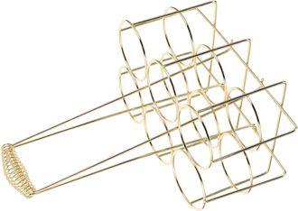 BESPORTBLE Metall Flaschentr&auml;ger Goldfarben mit Griff Praktischer Flaschenkorb f&uuml;r Bier Wein und Getr&auml;nke Stabiler Tragekorb f&uuml;r Einfache Flaschenlagerung und Tr