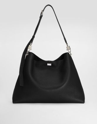 Dolce & Gabbana Schulter- Und Crossbody-tasche Vittoria Aus Kalbsleder - Mann Schultertasche Schwarz Onesize