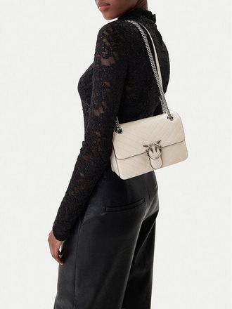 Pinko Handtasche Love One Light Mini Al 25-26 PLTT 106173 A2JC &Eacute;cru