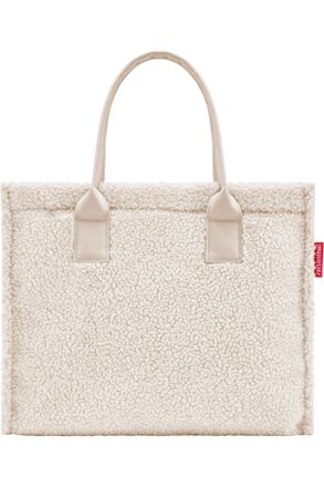 Reisenthel Shopper Daily shopper teddy sand, Creme, Textil, 14 L, 42x35x17 cm, gro&szlig;es Hauptfach, Nur In Filialen Erh&auml;ltlich
