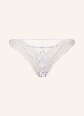 Livy Livy Slip Ouvert Adorn Aus Seide weiss