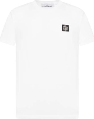 Stone Island compass patch T-shirt - Wei&szlig;