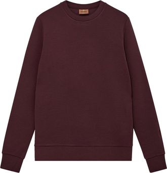 Mos Mosh Glattes Stretch-Sweatshirt mit O-Neck in