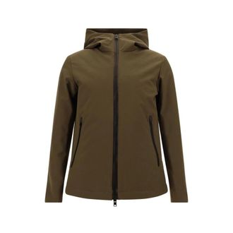 Woolrich Kapuzenweiche Jacke- Monochromes Muster - - Jackets - Herren - Braun - M