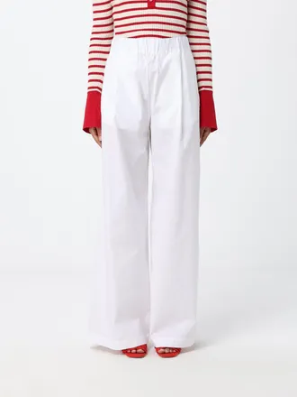 Semicouture Pantalon Femme couleur Blanc
