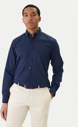 HUGO BOSS Hemd Rickert 50553001 Dunkelblau Regular Fit