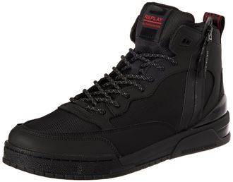 Replay Herren Cupsole Sneaker Astro Spectre Schuhe, Schwarz (Black Red 178), 46