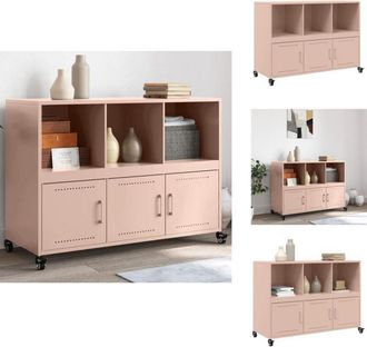 vidaXL Sideboard Rosa 100,5x39x72 cm Stahl - Sideboard - Sideboards - Schrank - Anrichte