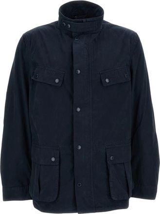 Barbour Homme, Vestes, Bleu, Taille: M Veste en toile de coton