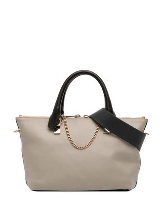 Chlo&eacute; 2010-2025 Small Bicolor Leather Baylee satchel - Braun