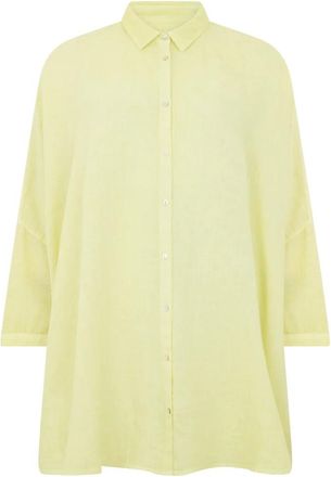 120% Lino Femme, Blouses et Chemises, Jaune, Taille: 40 FR Blouses & Chemises