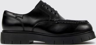Camper Derby-Schuhe von aus geb&uuml;rstetem Leder mit runder Kappe