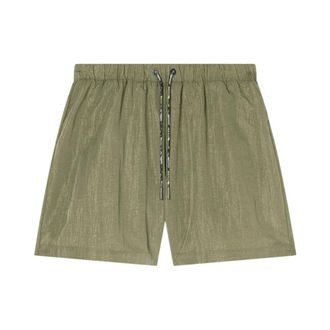 A|X Armani Exchange Femme, Shorts, Vert, Taille: 36 FR Shorts Effet M&eacute;tallis&eacute;