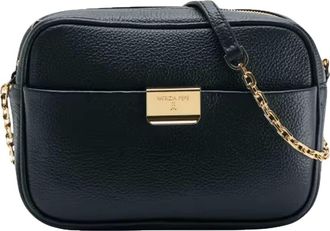 Patrizia Pepe Sac bandouli&egrave;re All Day en cuir - Femme - Sacs - Noir - Taille: ONE Size