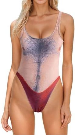 Generic Maillot De Bain Femme 1 Piece Maillot De Bain Femme Costume Respirant S&eacute;chage Rapide Floral Col Carr&eacute; - Extensible Et Doux, Id&eacute;al pour Baignade Et D&eacute;t