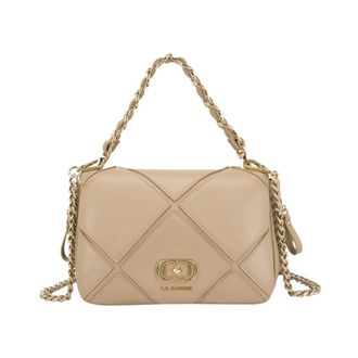 La Carrie Elegante Schultertasche in Beige - - Bags - Damen - Beige - ONE SIZE