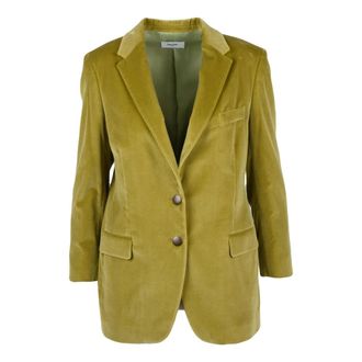 Saulina Milano Saulina - Giacca in Velluto - Femme - Vestes - Vert - Taille: 38 FR