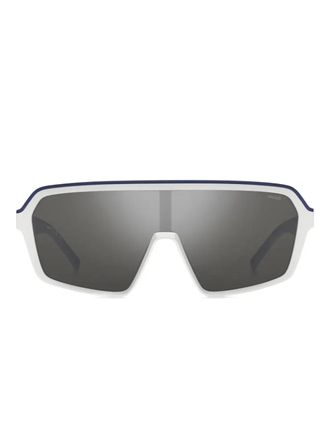HUGO BOSS Blaue Sonnenbrille - Wei&szlig;