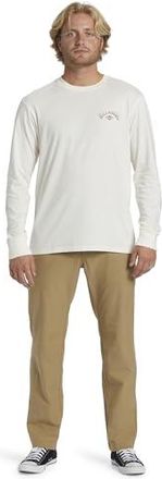 Billabong Crayon Wave LS T-Shirt, Off White, S Mens