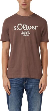 s.Oliver Baumwoll-T-Shirt mit Logo-Print