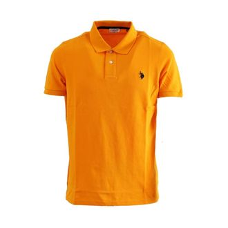 U.S.Polo Association Casual Logo Sport Polo Shirt - - Tops - Herren - Orange - L