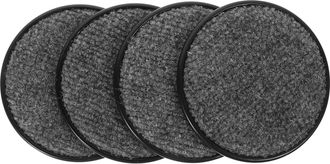 Hemobllo 4 St&uuml;ck M&ouml;belgleiter Rund 100mm Verschlei&szlig;fest rutschfest Kunststoff Fasermaterial M&ouml;belrollen Stopper f&uuml;r Holzb&ouml;den Schutz vor Kratzern im Wohnzimmer