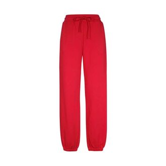 Msgm Bedruckte Baumwoll-Sweathose - - Trousers - Damen - Rot - 2XS
