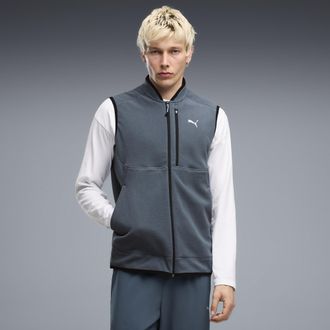 Puma Gilet en polaire PUMATECH Homme, V&ecirc;tements, Bleu, XXL