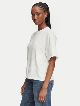 HUGO BOSS T-Shirt Duslant 50570677 Wei&szlig; Oversize