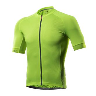Santic Radtrikot Herren Kurzarm Fahrradtrikot Herren Fahrradshirt Radshirt Kurzarm Sommer mit Taschen Yorkson Gr&uuml;n EU M