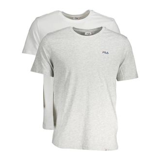 Fila Homme, Tops, Gris, Taille: 5XL T-Shirt Bi-Pack Manches Courtes