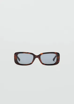 Mango Lunettes de soleil monture rectangulaire chocolat - Femme - Taille unique - MANGO