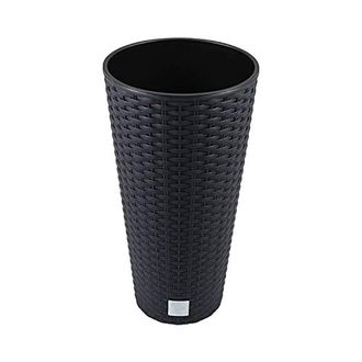 Prosperplast 15,5 -Liter -Zeit Pot mit Einsatz 25 x 25 x 47,6 cm in Anthrazitfarbe