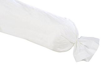 Nuit de France 331273 Kopfkissenbezug Luxe Finish Lenkrad und Deckung-Satin Baumwolle wei&szlig;, wei&szlig;, 90