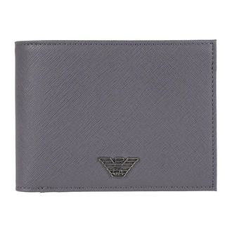 Emporio Armani Logo Plaque Wallet - - Accessories - Herren - Grau - ONE SIZE