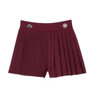 Lacoste Roland Garros Edition Shorts f&uuml;r Damen - Tennis (Violett)