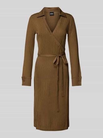 HUGO BOSS Midikleid in Wickel-Optik Modell Ellarie