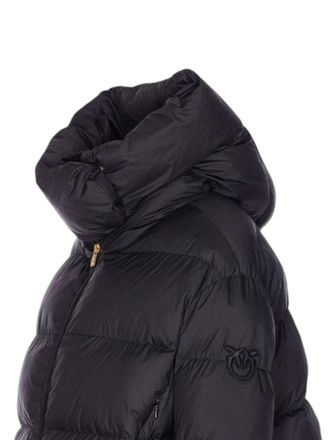 Pinko Womens Winter Jacket Black Limousine Polyester Apparel Outwear