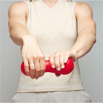 Sport-Thieme Handtrainer Peanuts | 3 Schwierigkeitsgrade | Training vom Finger bis zum Unterarm | Hygienisch & langlebig | Tiefenmuskeltrainer | L&auml;nge 18 cm | &oslash; 6 
