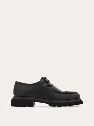 Ferragamo Herren Derby-Schuh Schwarz Gr&ouml;&szlig;e 39.5