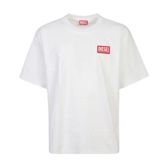 Diesel Wei&szlig;e Baumwoll-T-Boxt T-Shirt - - Tops - Herren - Wei&szlig; - XL