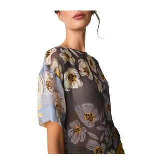 Alessia Santi Femme, Blouses et Chemises, Multicolore, Taille: 40 FR Blouse Florale