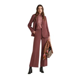 Maliparmi Maliparmi - Pantalon Cr&ecirc;pe Sabl&eacute; - Femme - Pantalons - Rouge - Taille: 40 FR