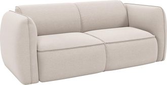 Vente-Unique 3-Sitzer-Sofa aus beigem texturiertem Stoff CAMILIO von Maison C&eacute;phy