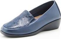 Damart Mocassins Amortyl Bleu Imprim&eacute; Taille 42