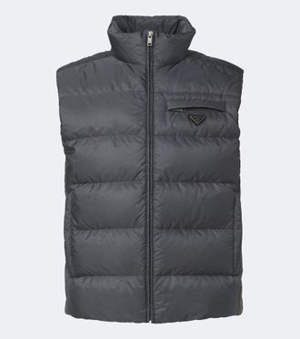 Prada Veste doudoune sans manches en Re-Nylon