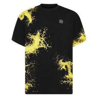 Plein Sport T-Shirt Round Neck Ss Splash - - Sport - Herren - Schwarzk - S