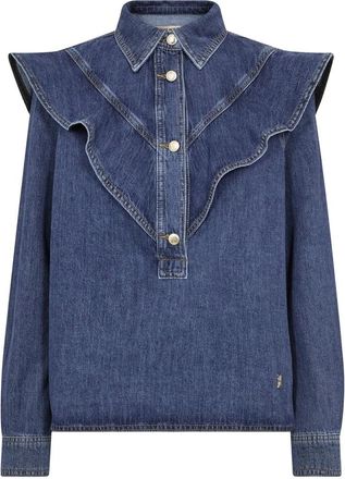 Mos Mosh MOS Mosh, Femme, Blouses et Chemises, Bleu, Taille: 42 FR Blouses