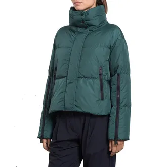 Herno Womens Bicolor Polyamide Coat Clothing