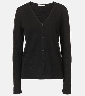 The Row Cardigan Jheel en lin et coton mélangés